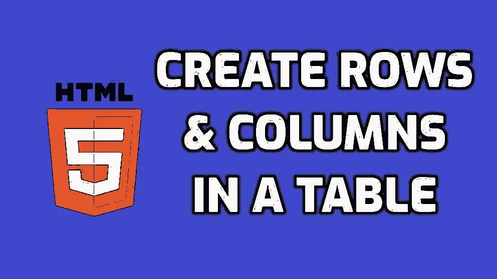 How Do You Add A Column In HTML 